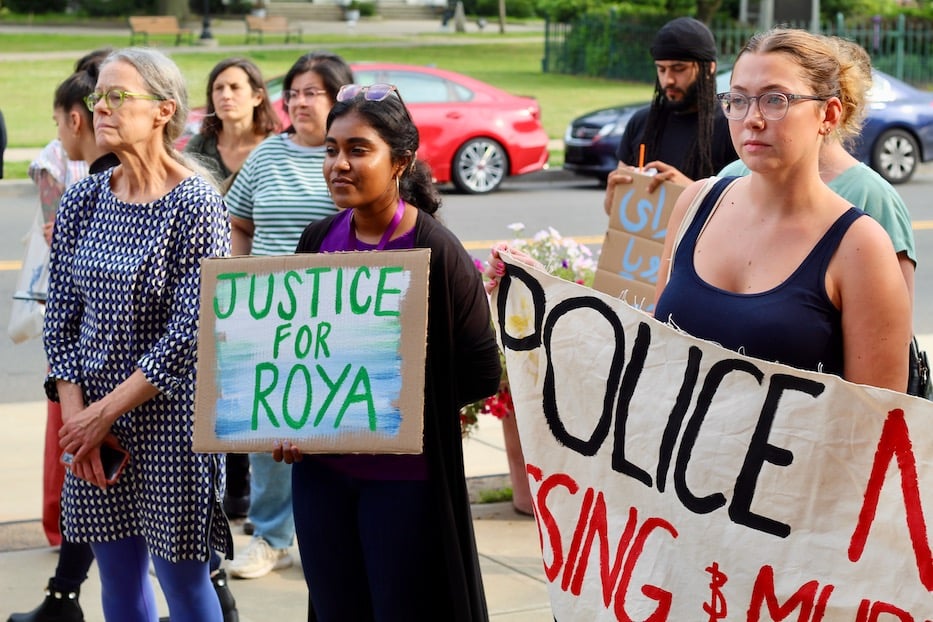 “Women Do Not Turn Up Dead:” Three Dozen Demand Justice For Roya Mohammadi